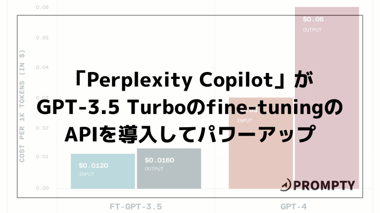 「Perplexity Copilot」がGPT-3.5 Turboのfine-tuningのAPIを導入してパワーアップ | Taskhub Managine