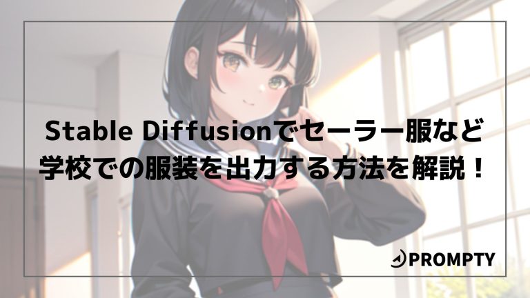 Stable Diffusionでセーラー服など学校での服装を出力する方法を解説！ | Taskhub Managine